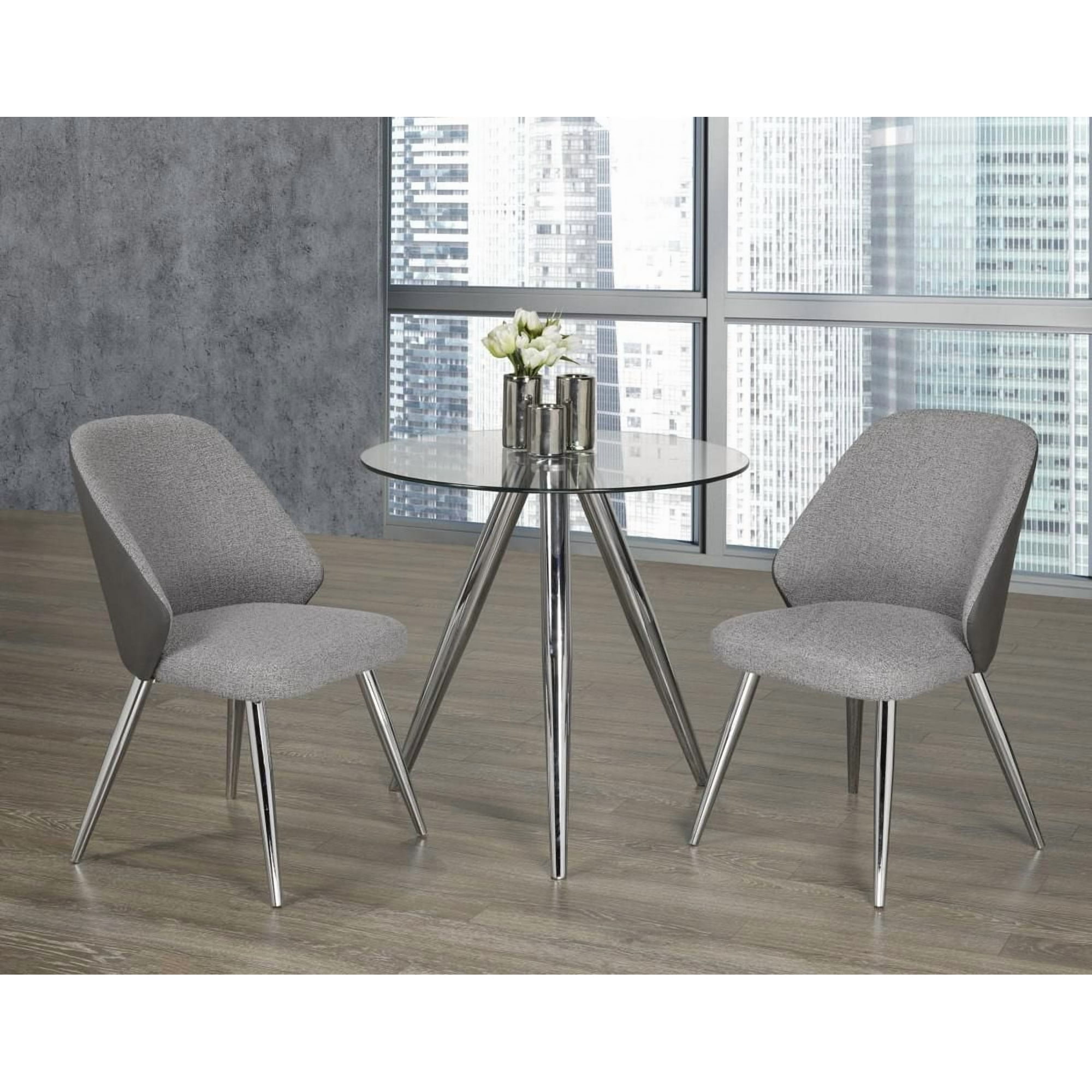 Click here for Brassex Oliver 3-Piece Dining Set  Grey prices