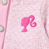 Barbie Toddler Girls Dresses Set Graphic Plaid Tweed Long Sleeves ...