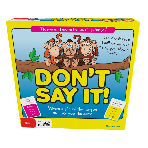 Pressman Don't Say It! Game - Where a Slip of the Tongue Can Lose You ...