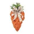 2Pcs Easter Imitation Real Carrot Farmhouse Bow Radish Pendant Garden ...