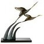 SPI Airborne Cranes Brass and Marble Statue 15 inch - Walmart.com