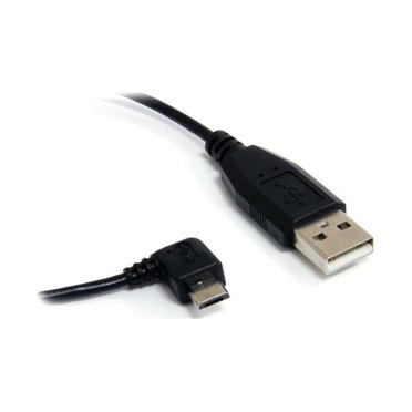 StarTech.com 1m 3 ft Slim Micro USB 3.0 Cable - M/M - USB 3.0 A to Right-Angle Micro USB - USB 3 ...