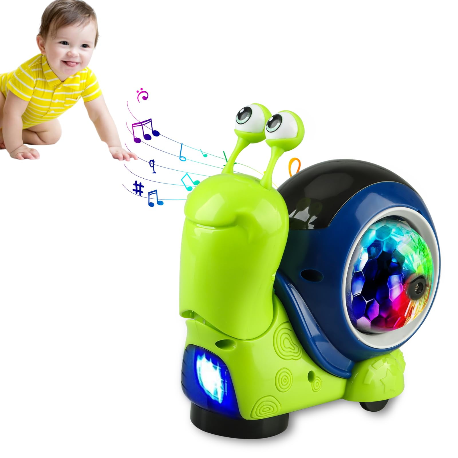 Click here for Moning Home Cute Electronic Snail Toy - Baby Crawl... prices