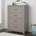 Ameriwood Home Carver 4 Drawer Dresser, Multiple Colors - Walmart.com