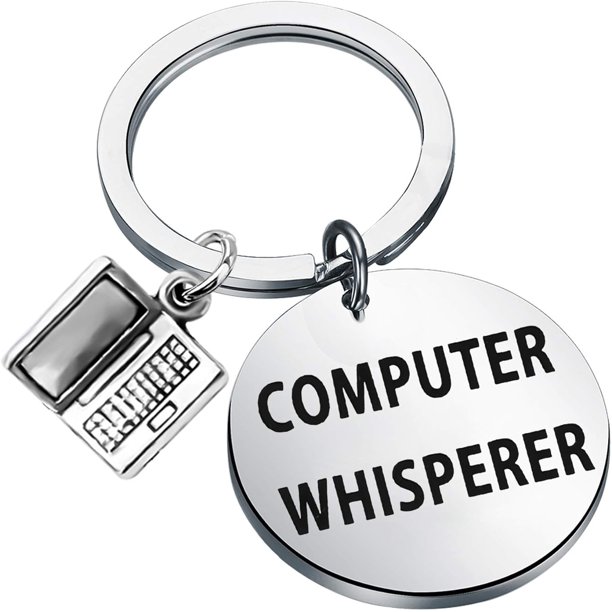 Funny Computer Geek Gift Computer Nerd Gift Computer Whisperer Keychain ...