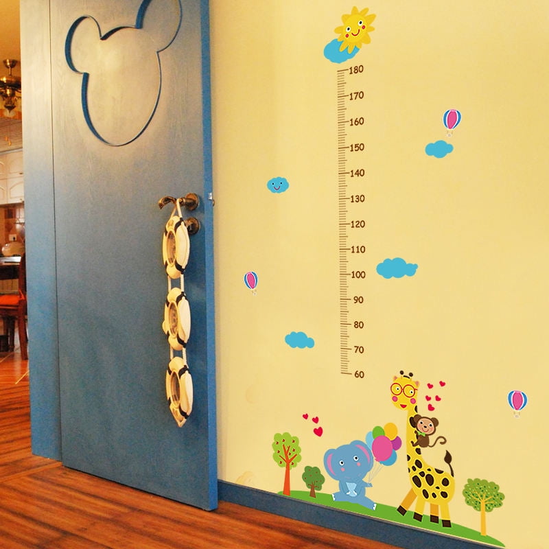Fashion Kids Cartoon Animal Wall Sticker/Giraffe/Elephant/Mokey Wall ...