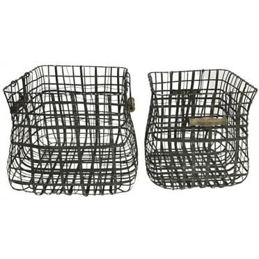 Galvanized Metal Caddy With Handle, Gray - Walmart.com