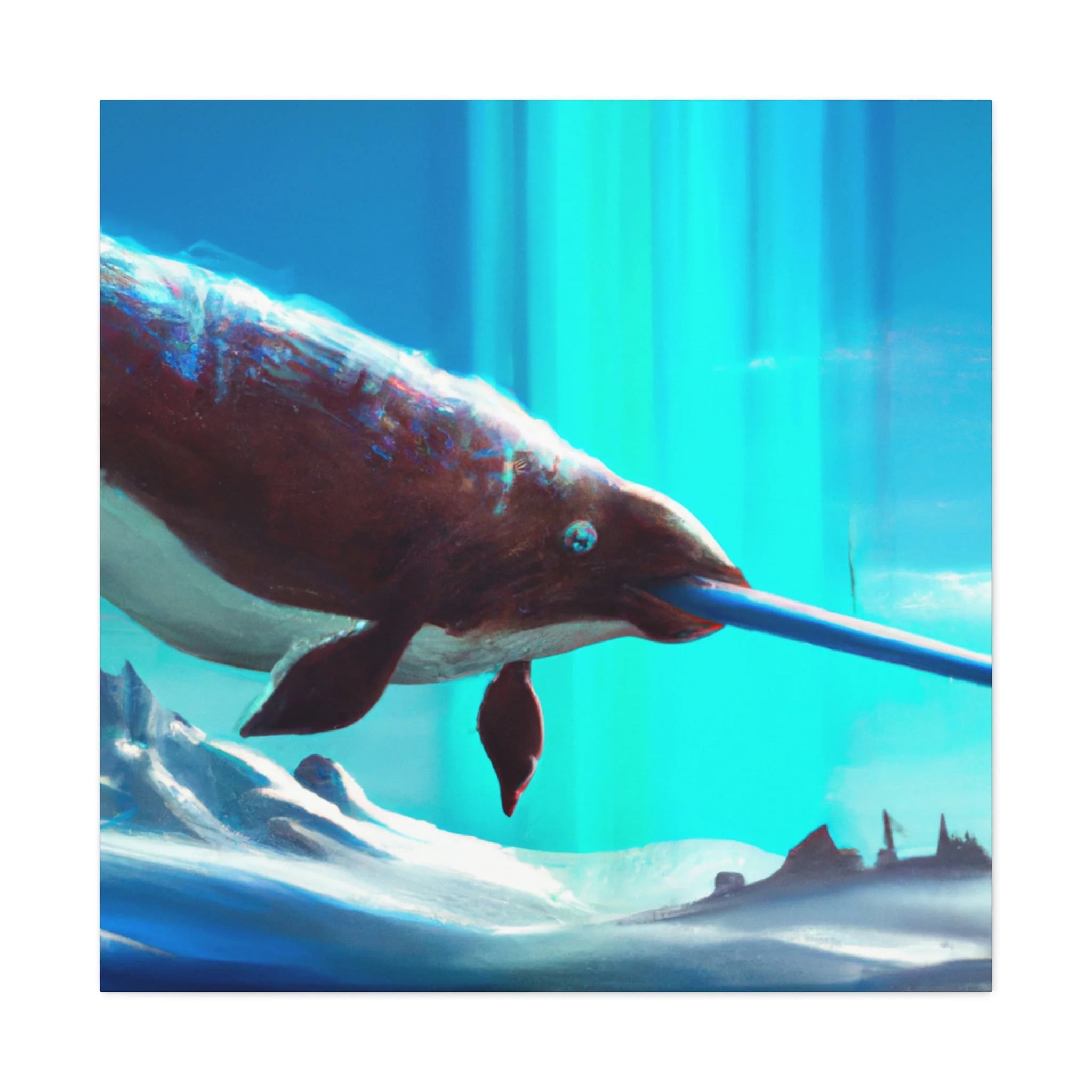 Narwhal In Expressionism - Canvas - Walmart.com