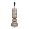 Better Homes & Gardens Weathered Gray Wood Table Lamp Base with LED ...