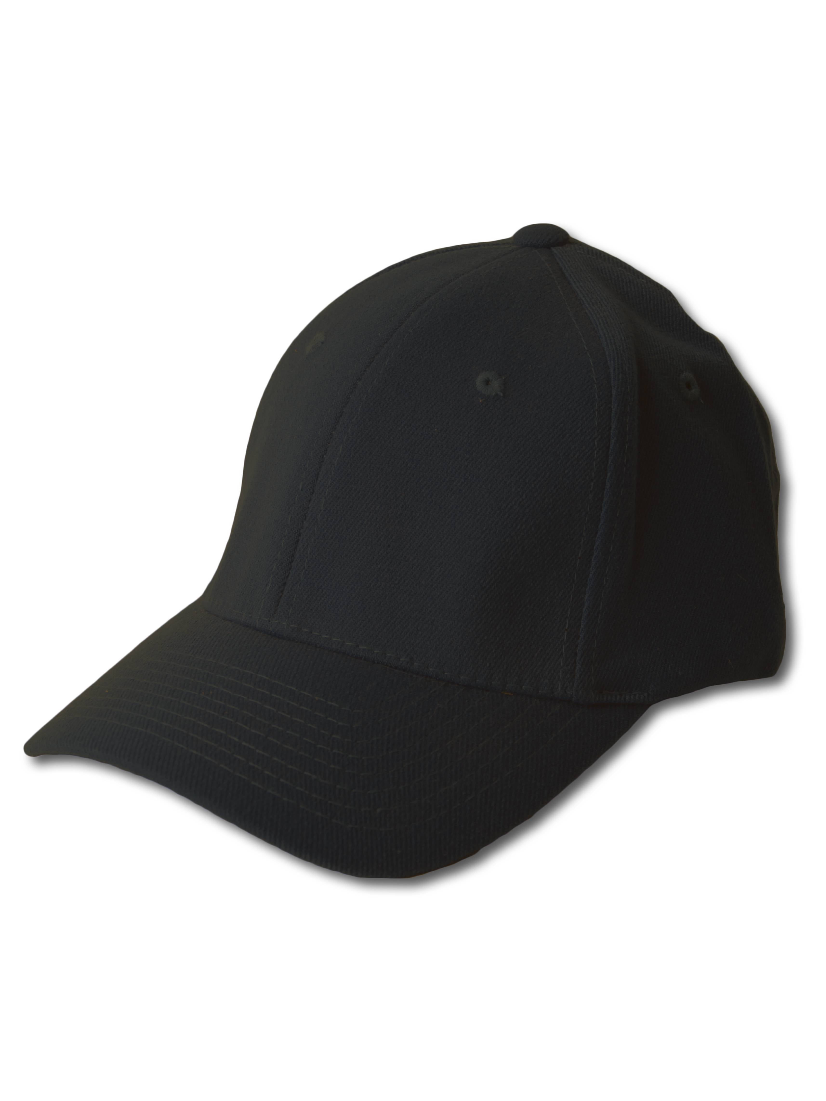 Fit All Flex Fitted Hat - Black, Large-XL - Walmart.com
