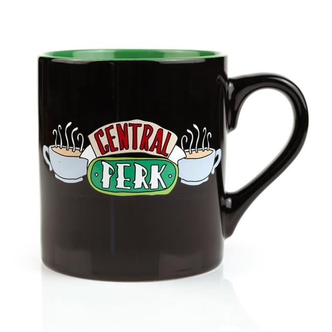 Friends Central Perk Ceramic 14oz Black Ceramic Mug - Walmart.com