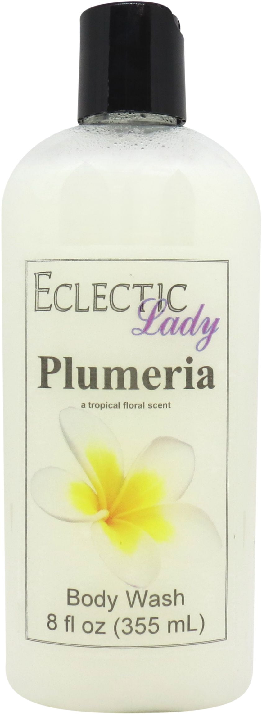 Plumeria Body Wash by Eclectic Lady, Liquid Shower Gel for Women and ...