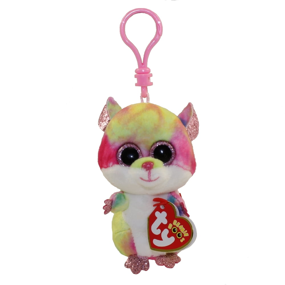 TY Beanie Boos - RODNEY the Hamster (Glitter Eyes) (Plastic Key Clip ...