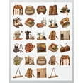35pcs Bohemian Stickers Vintage Decals Retro Graffiti for Laptops ...