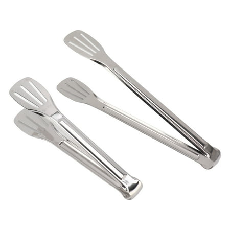 BBQ Tongs Set,9 Inch and 11 Stainless Steel Bread Tongs Set Buffet ...