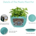 12 Inch Large Plant Pots for Indoor or Outdoor Plants, Wide Water ...