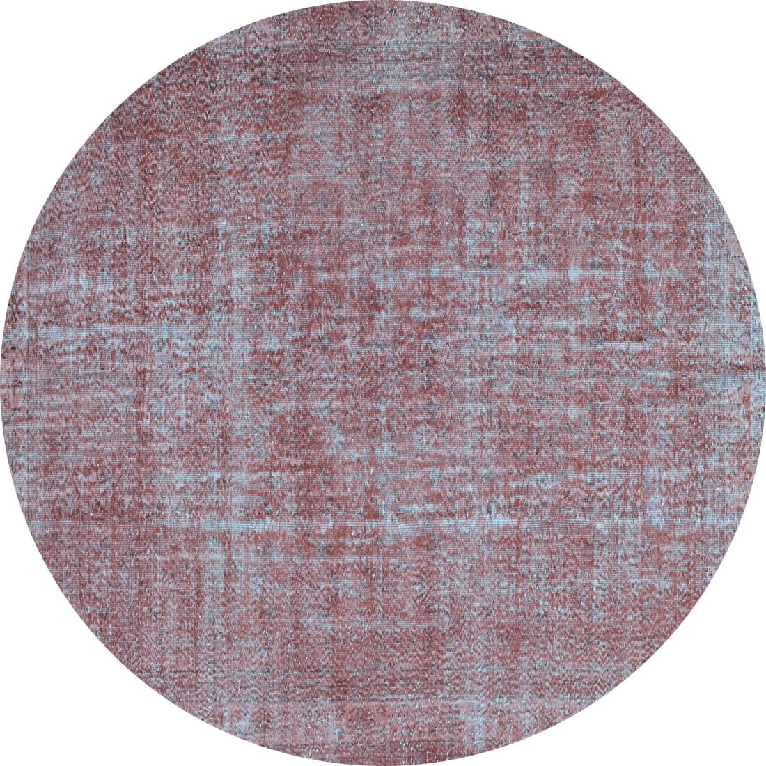 Ahgly Company Indoor Round Abstract Light Blue Contemporary Area Rugs ...