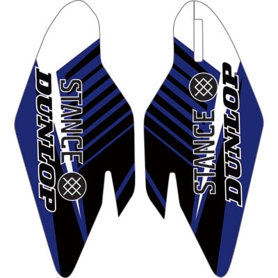 Attack Graphics Turbine Lower Fork Guard Decal Blue for Yamaha YZ450F ...