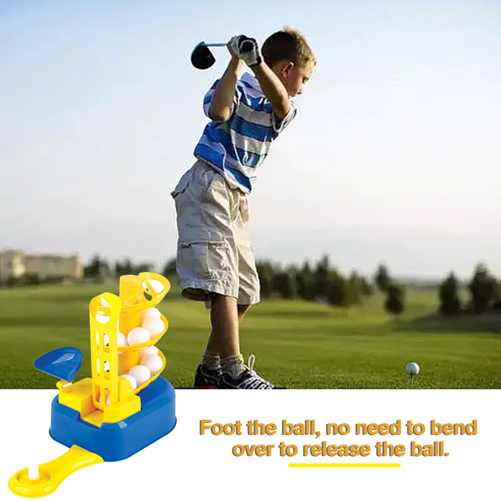 Washranp Kids Golf Toys Set,Easy Release Safe Training Golf Machine ...