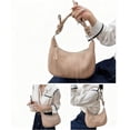 Women Crescent Bag Vegan Leather Hobo Tote Purse Retro Cute Crossbody ...