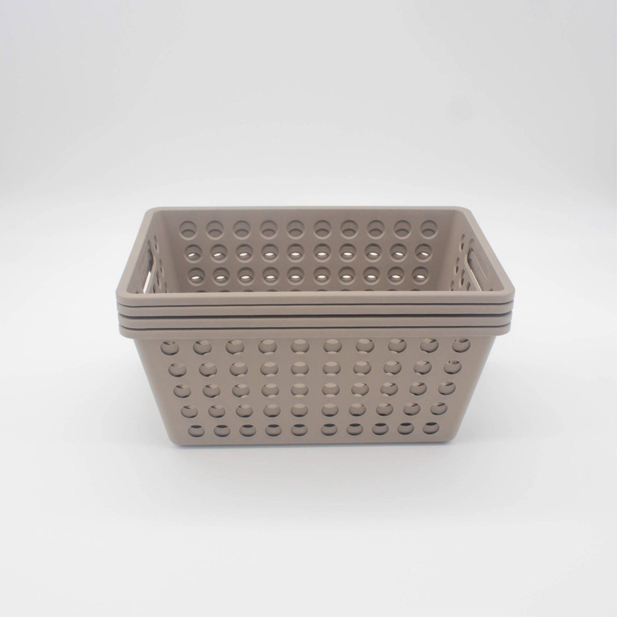 4-Pc Large Basket Set 11 x 7 x 4 Warm Gray - Walmart.com