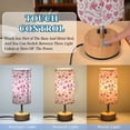 Touch Control Table Lamp with LED Bulb Bedside Lamp for Bedroom Living ...