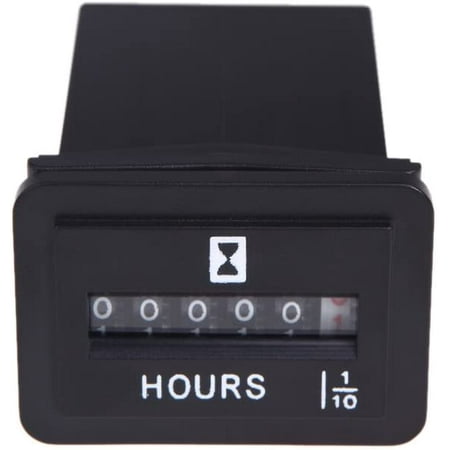 Sepeda DC 6V-50V 12V Hour Meter Gauge Hourmeter Tachometer for Small ...