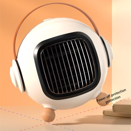 Desktop Fan Heater Household Mini Remote Control Clothing Dryer Small ...