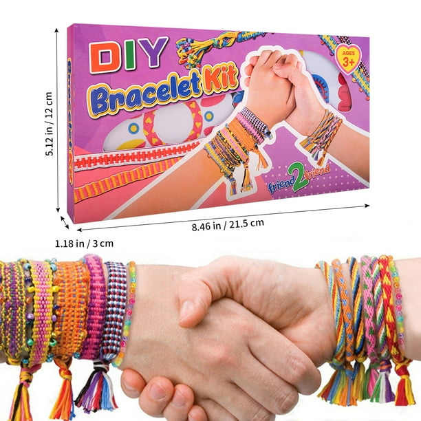 Pearoft Friendship Bracelet Kit for Girl Gift Birthday Gifts for Girls Age 3 12 Kids Bracelets Bead Kit Craft Toy Gift for 3 4 5 6 7 8 9 10 11 12 Year