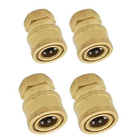4 Piece Pressure Washer Quick Release Socket 15mm to 3/8 12mm 1/4 ...