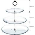 Happy Will 5 Sets 3 Tier Crown Cake Stand Fruit Cake Plate Handle ...