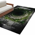 3D Optical Illusion 3'x5' Washable Rug, Visual Trap Looks Like Holes ...