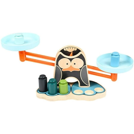 HTCM Balance Scale Toy Weights and Measures Balancing Scale Penguin for ...