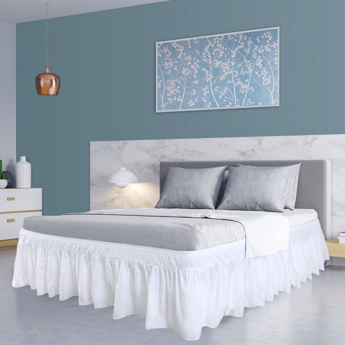 Click here for Unique Bargains Piccocasa Polyester Brushed Bed Sk... prices