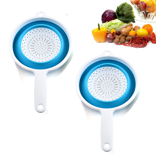 Collapsible Silicone Colanders and Strainers - Vegetable/Fruit Kitchen ...