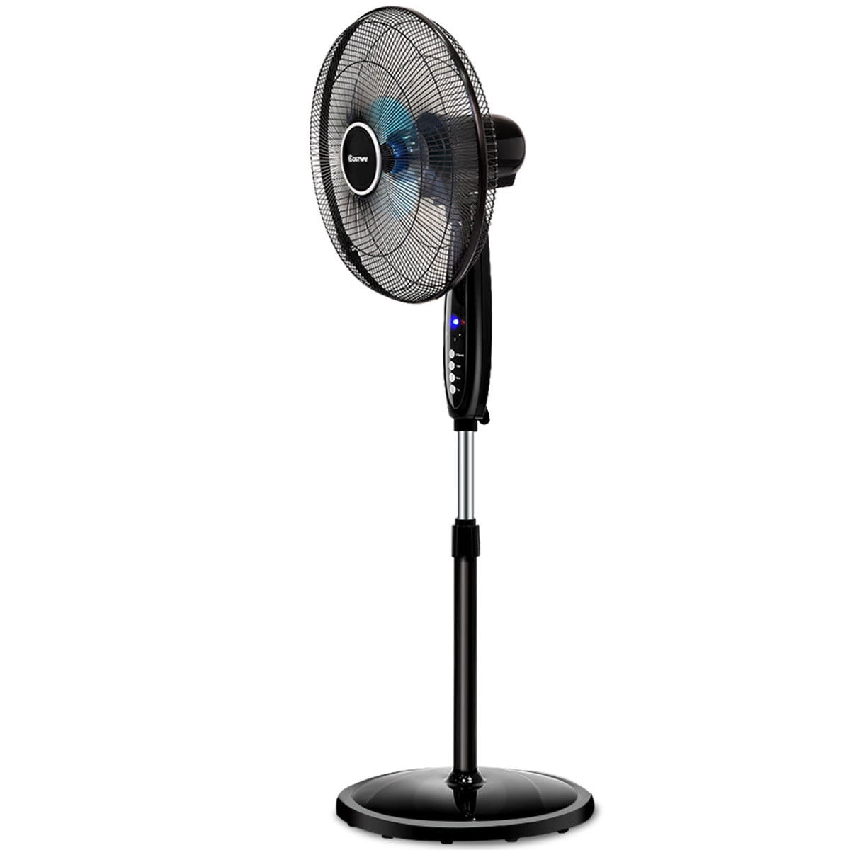 16" Adjustable Oscillating Pedestal Fan Stand Floor 3 Speed Remote ...