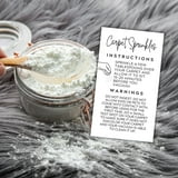 Carpet Sprinkles Freshener Instructions and Warning Label Cards 50 pk ...