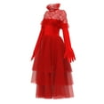 Beetlejuice Lydia Deetz Costume Women Beetle Bride Wedding Dress Gothic