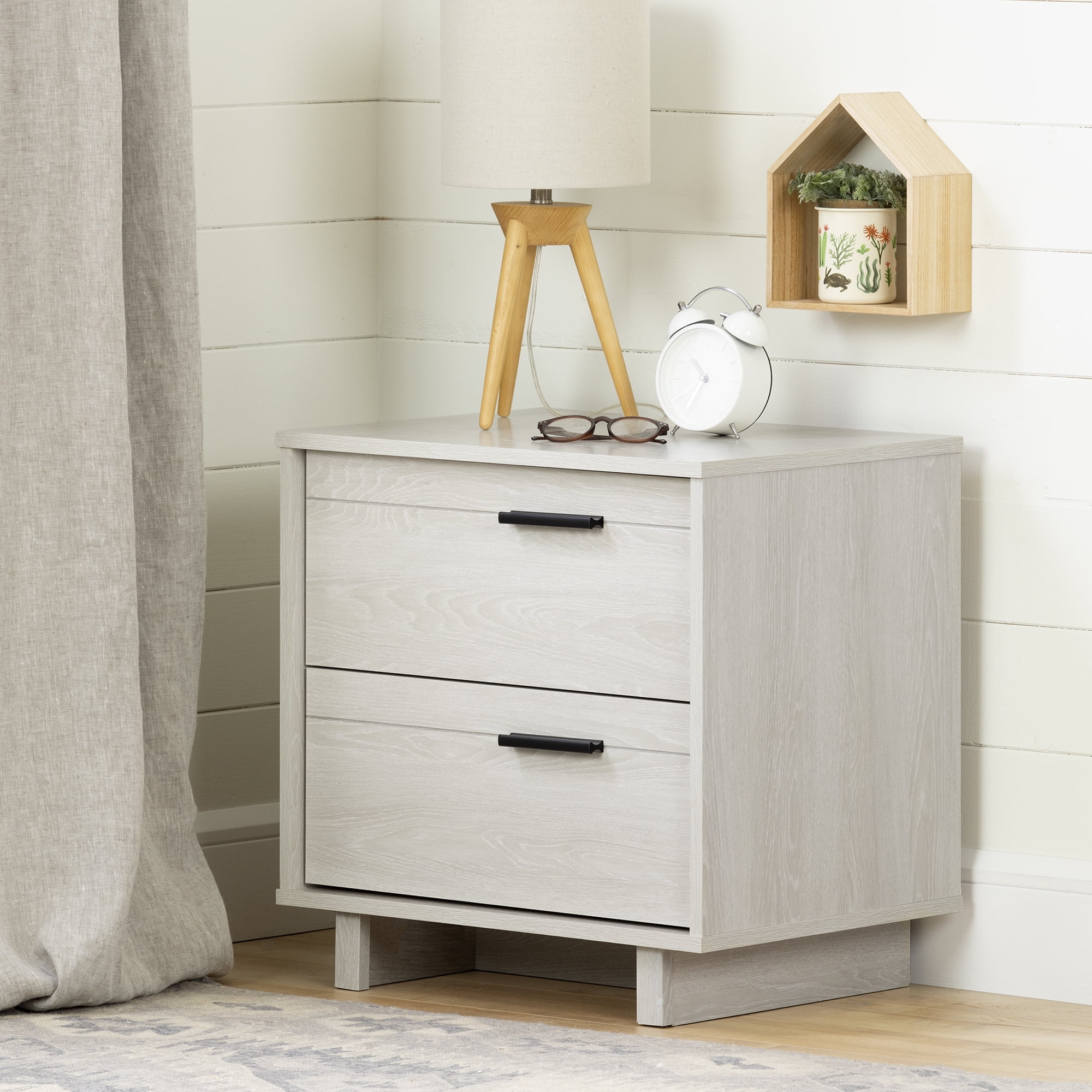 Click here for South Shore Fynn 2-Drawer Nightstand - End Table W... prices