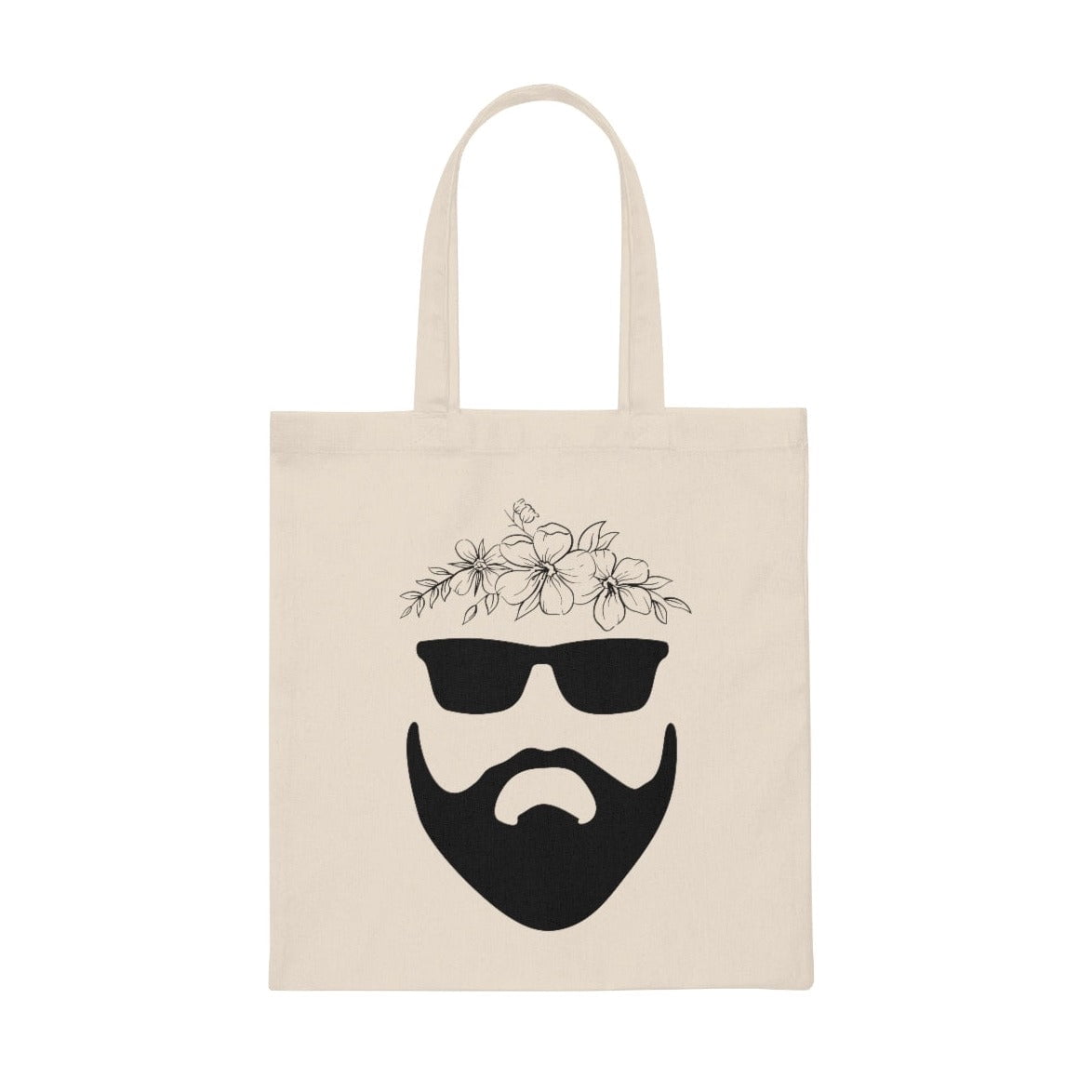 Manly Flower Dude Canvas Tote Bag - Walmart.com