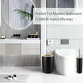 Cerbior Bamboo Bathroom Accessory Set 6 Pieces Bath Set Soap Dish