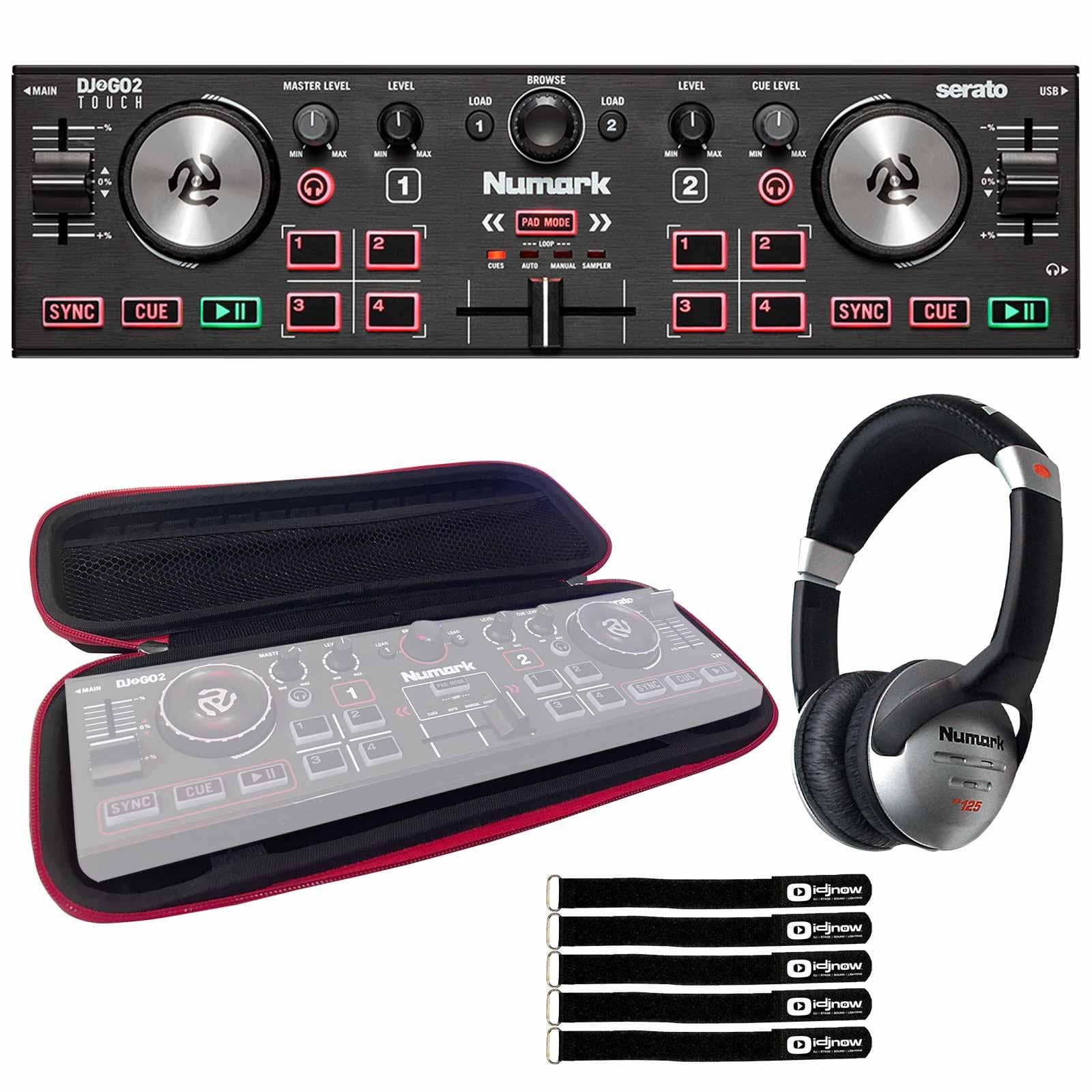 DJ2GO2 Touch Pocket 2-Channel DJ Controller w Case & Headphones ...