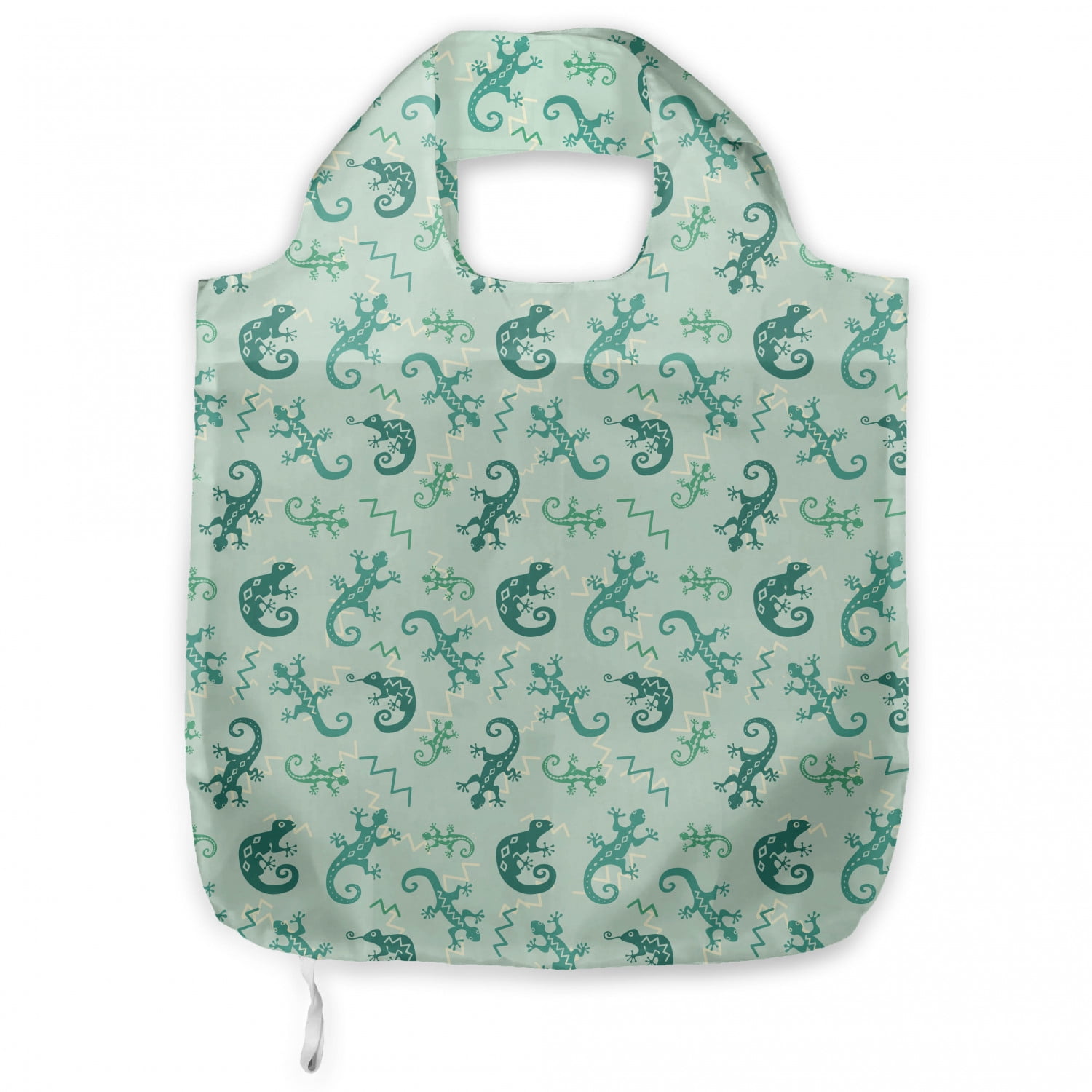 Reptile Fabric Shopping Tote, Exotic Lizards Chameleons Leaping ...