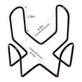 4 PCS Black Metal Coaster Holder, Drink Coaster Holder Square for ...