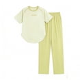CHEEREAM 2 Piece Outfit Set For Kids Crew Neck Short Ruffle Sleeve ...
