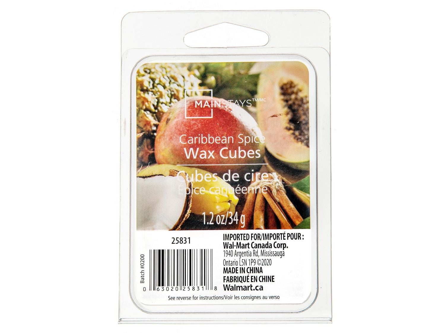 MAINSTAYS CARIBBEAN SPICE SCENTED WAX MELTS, 1.2oz / 34 grams - Walmart.ca