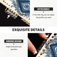 Blue Embroidery Plaids with Tassels Notebook Detachable Coil Notebook ...
