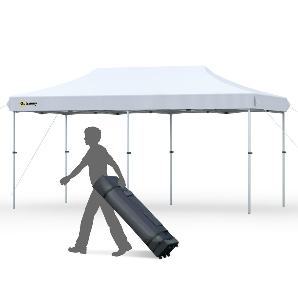 Outsunny 10 x20 Aluminum Pop Up Canopy Folding Instant Shelter Party outsunny-10-x20-aluminum-pop-up-canopy-folding-instant-shelter-party