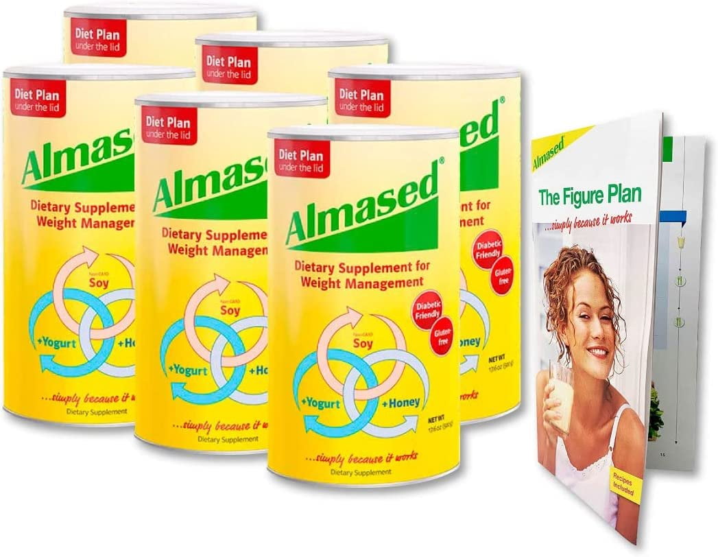 Almased Meal Replacement Shake - 6 Pack - Plant Base Protein - Non GMO ...