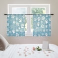 Blue Paw Print Sheer Curtains for Living Bedroom, Modern Classic Blue ...